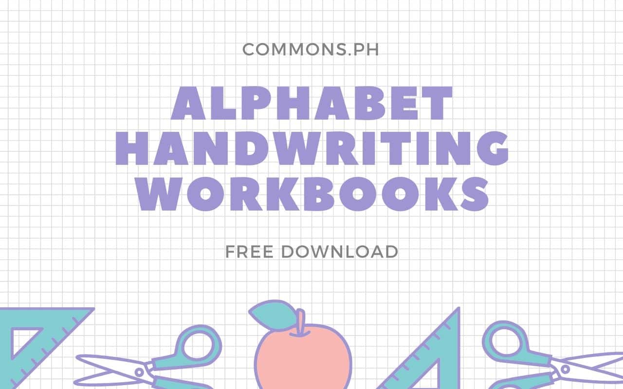 Free downloadable Alphabet Handwriting Workbooks for K1