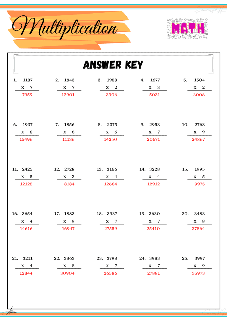 Grade 4 Math | Multiplication IV