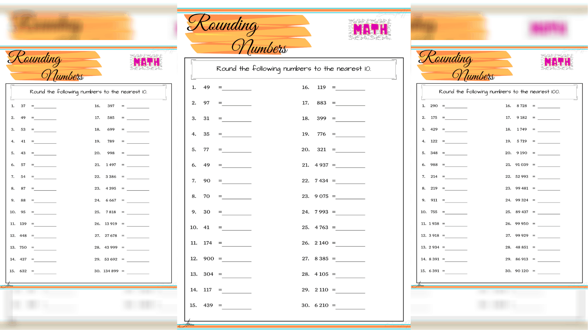 Grade 4 Math | Rounding Number