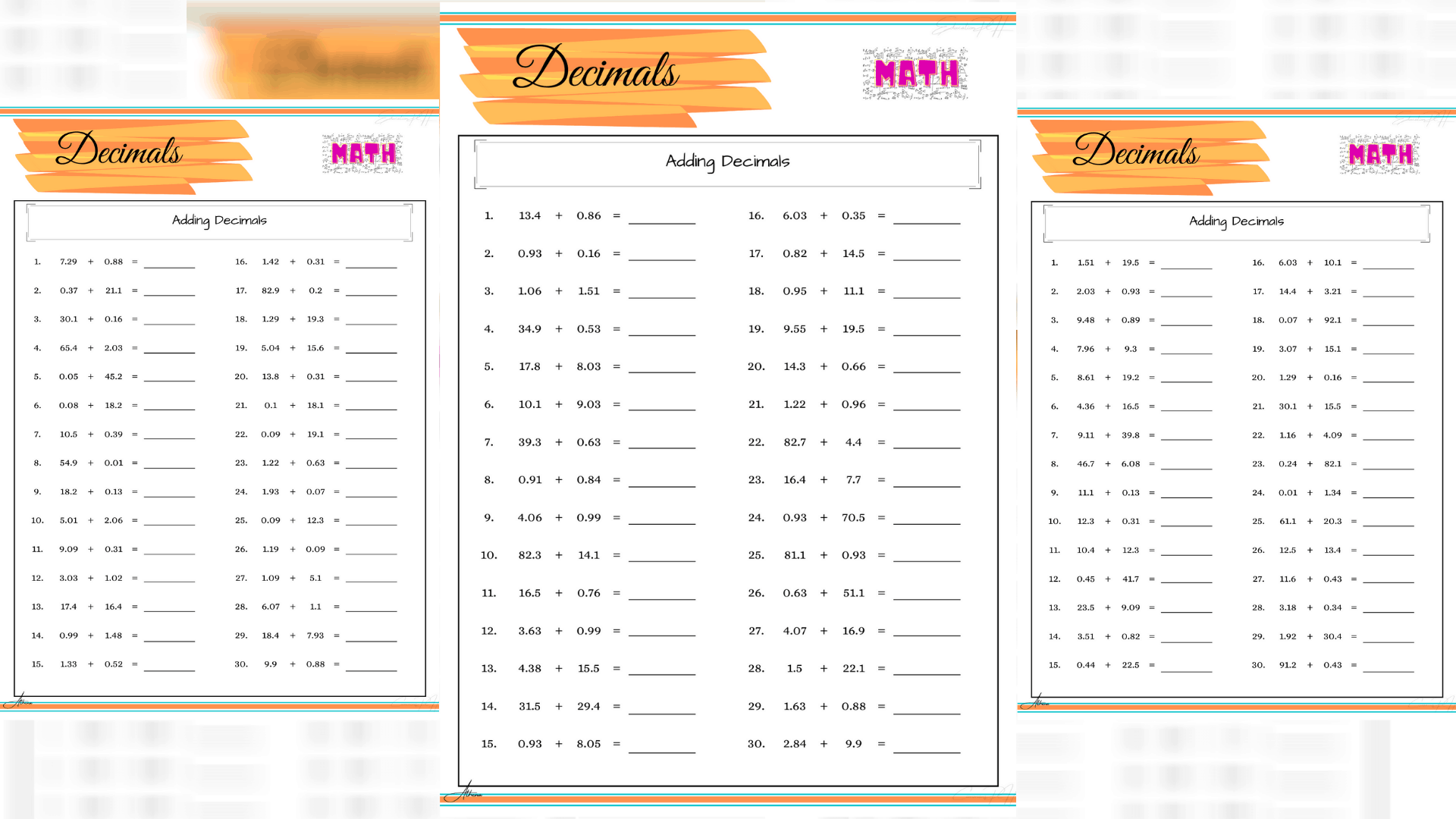Grade 4 Math | Decimals II (Addition)