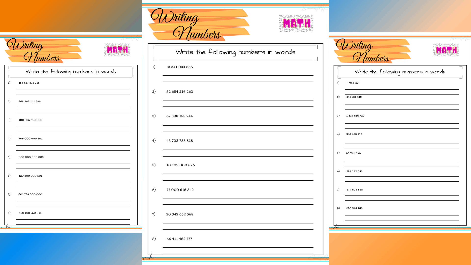 Grade 6 Math | Writing and Naming Numbers I