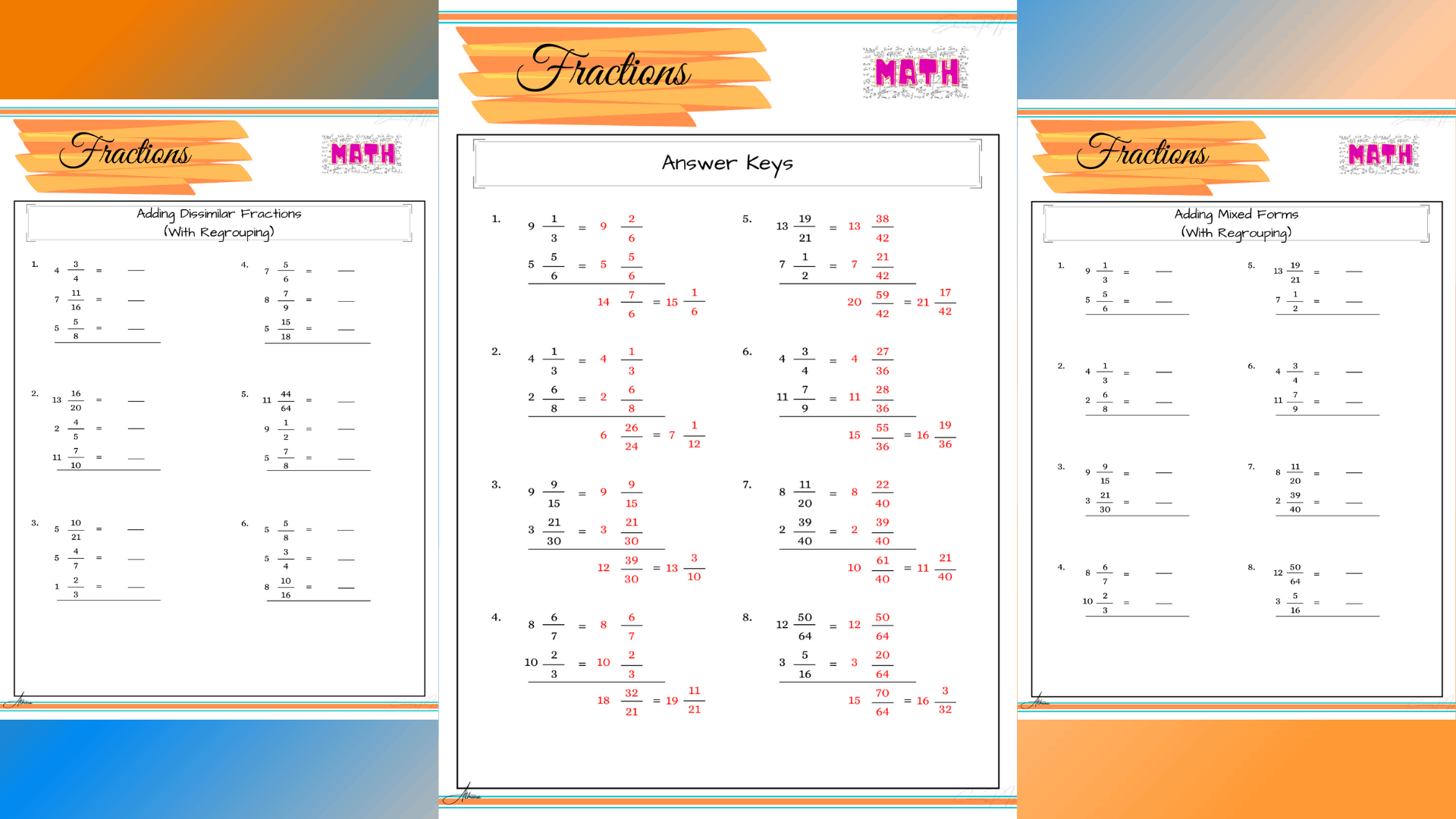Grade 6 Math | Fraction VII (Adding Fractions)