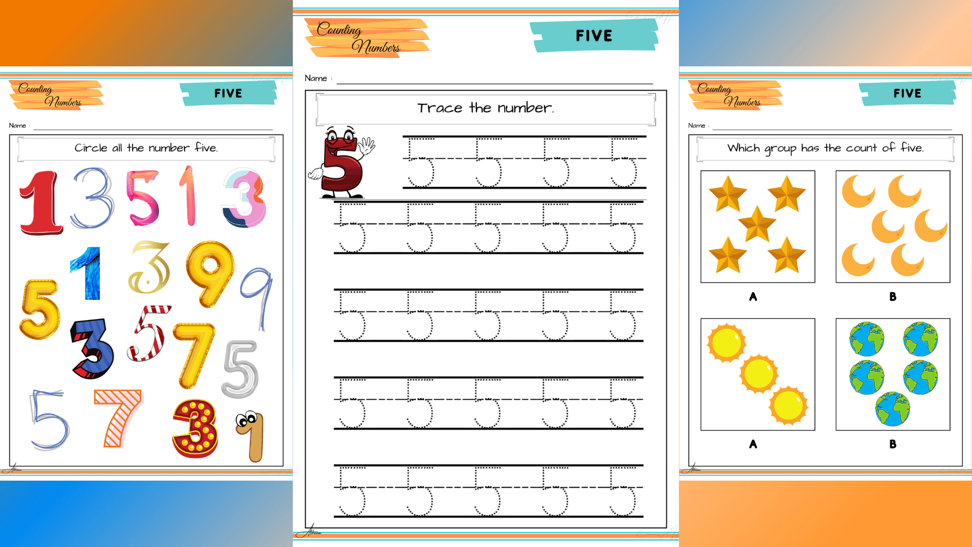 Grade 1 | Counting Numbers (Five)